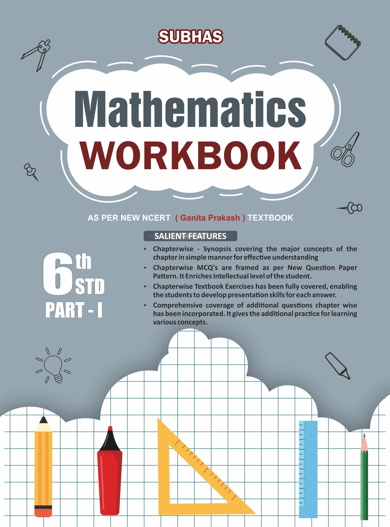 Subhas 6th Standard CBSE Workbook Mathematics Part 1 & Part 2 – Subhas ...